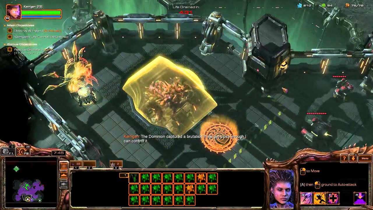 STARCRAFT 2 HEART OF THE SWARM WALKTHROUGH PART 16 HAND OF DARKNESS ...