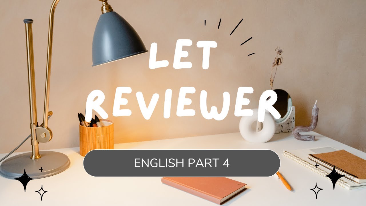 LET English Reviewer Part 4 - YouTube