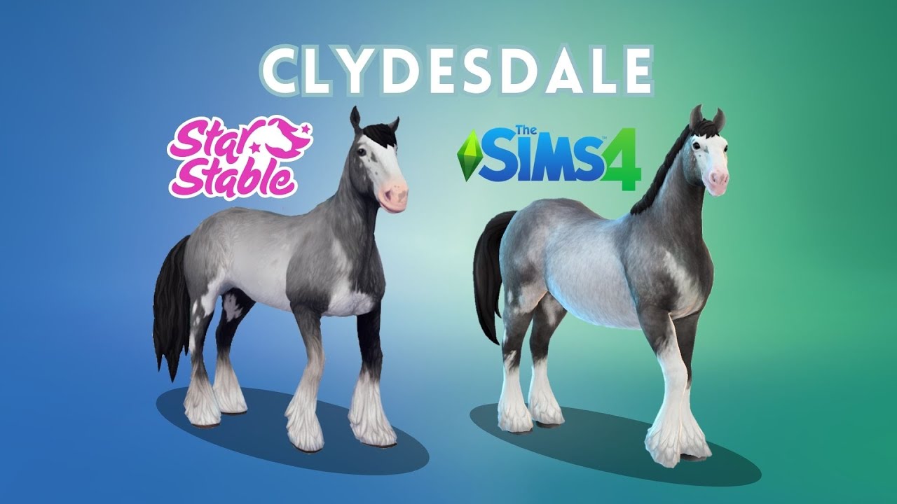 SSO-s lovak a Sims 4-ben: A nagyméretű igásló! - Clydesdale | The Sims ...