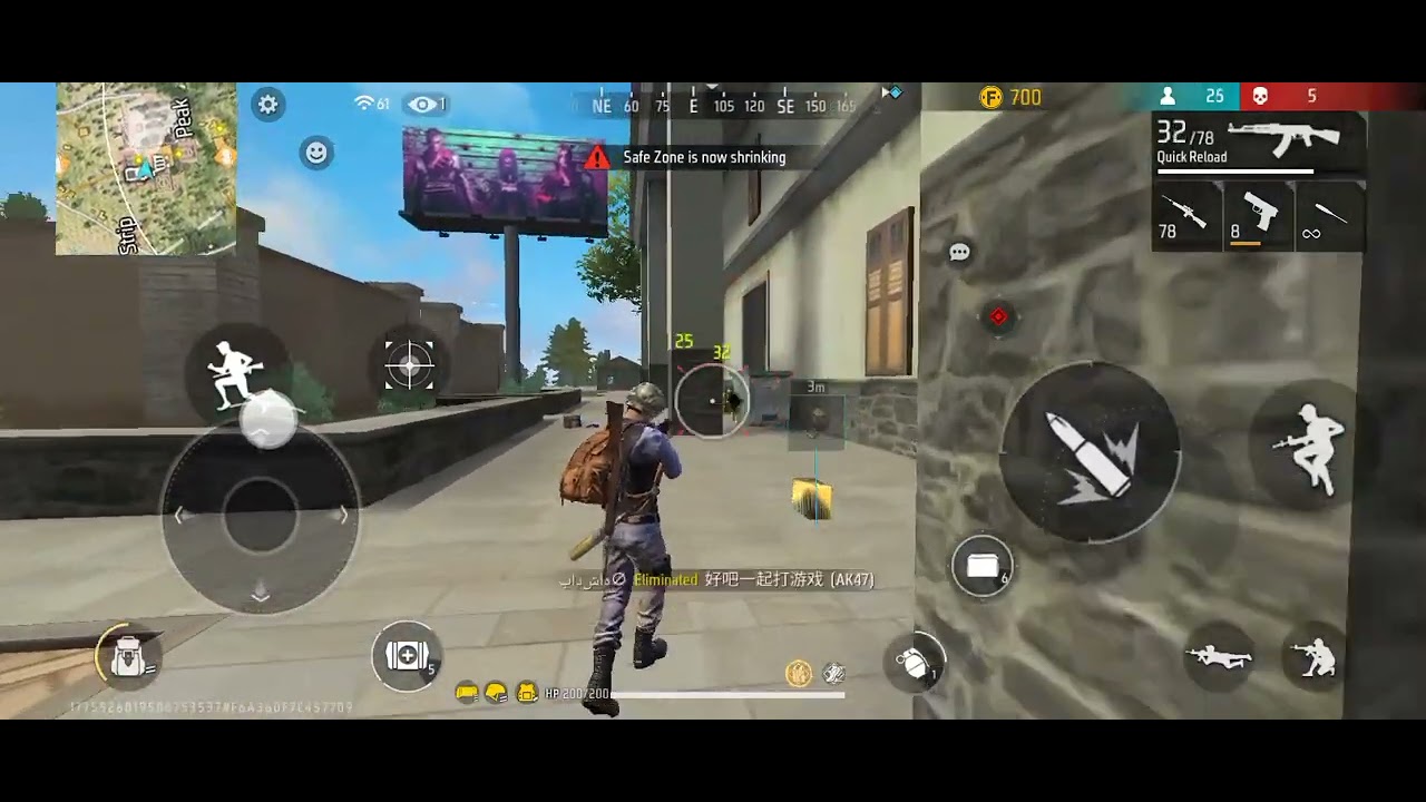 starting free fire game and end the game for parts part 1 - YouTube