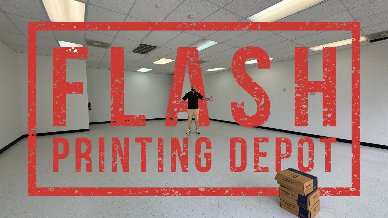 FIRST DIY WALK-THROUGH OF OUR NEW STORE | FLASH PRINTING DEPOT WITH ...