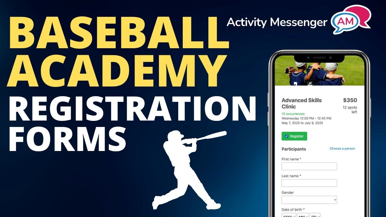 Create a Registration Form for Baseball Camps and Clinics - YouTube