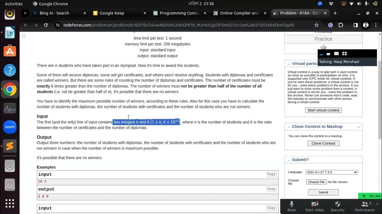 CP Training: Beginner to Specialist at CF | Class 5 Part 2 | Problem Solving | Math | 800 rated ...