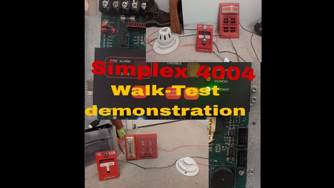 Simplex 4004 FACP Walk-Test demonstration (Strong language 16+) - YouTube
