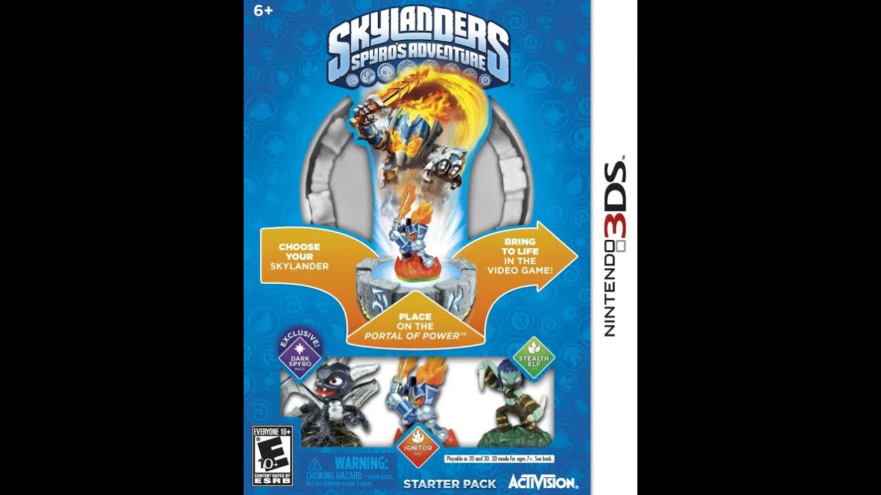 Complete Playthrough Skylanders Spyro's Adventure 3DS - YouTube