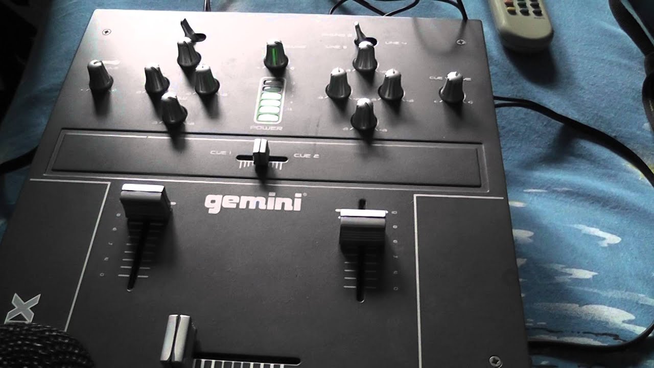 Gemini PMX-02 2 channel+1mic mixer - YouTube