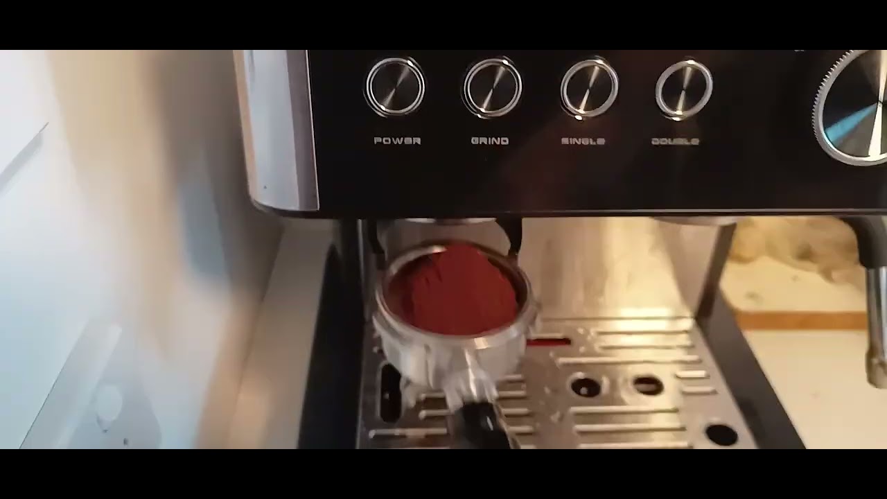 Kogan Espresso Barista Coffee Machine with Grinder rubbish. VID ...