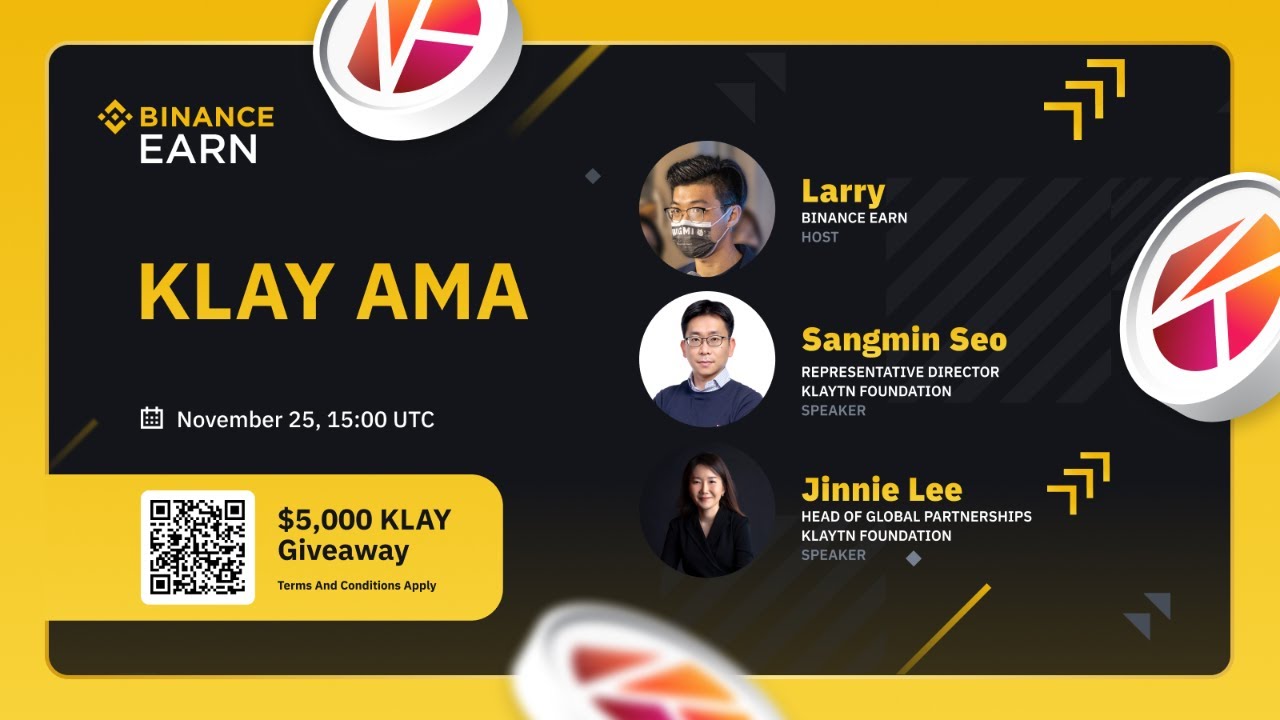Binance Earn: Klaytn AMA with Sangmin Seo and Jinnie Lee - YouTube