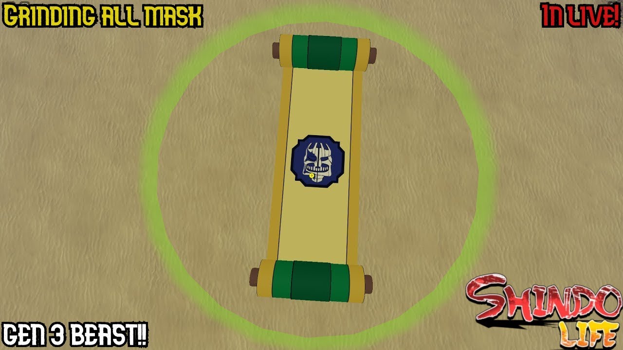 Roblox Shindo life grinding all mask of gen 3 - YouTube
