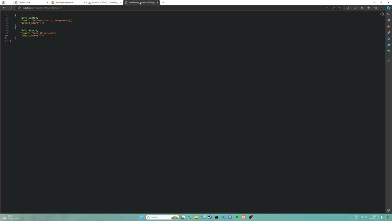 Lab 4 AJAX Teaching Assignment - YouTube