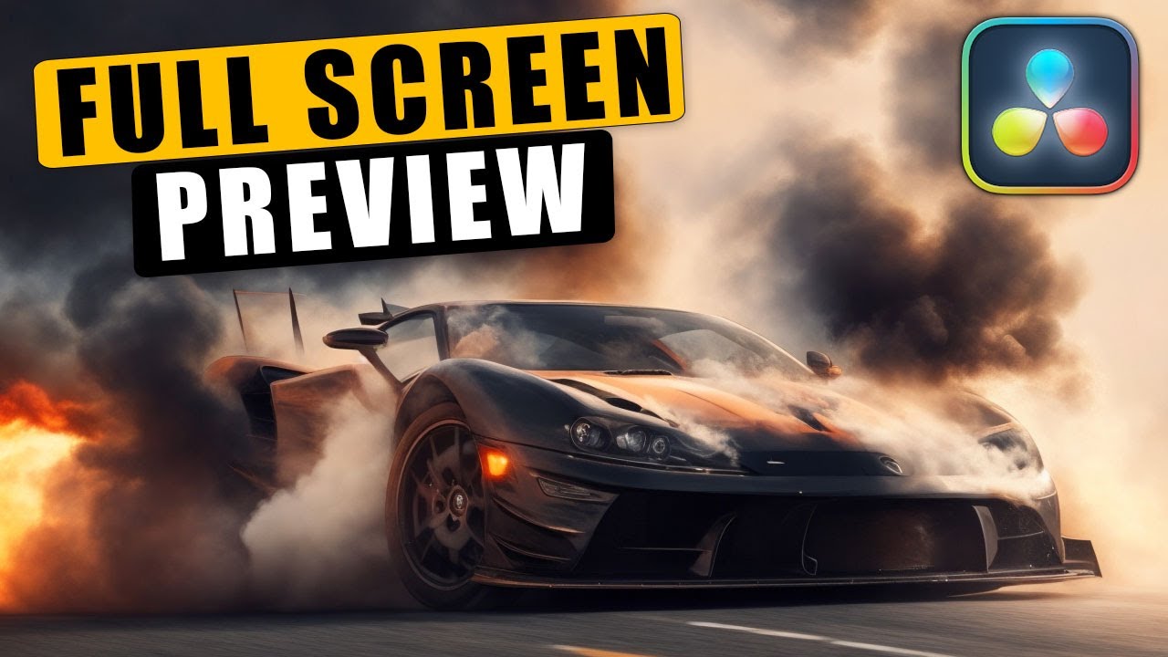 How to View FULL SCREEN Preview in Davinci Resolve - YouTube