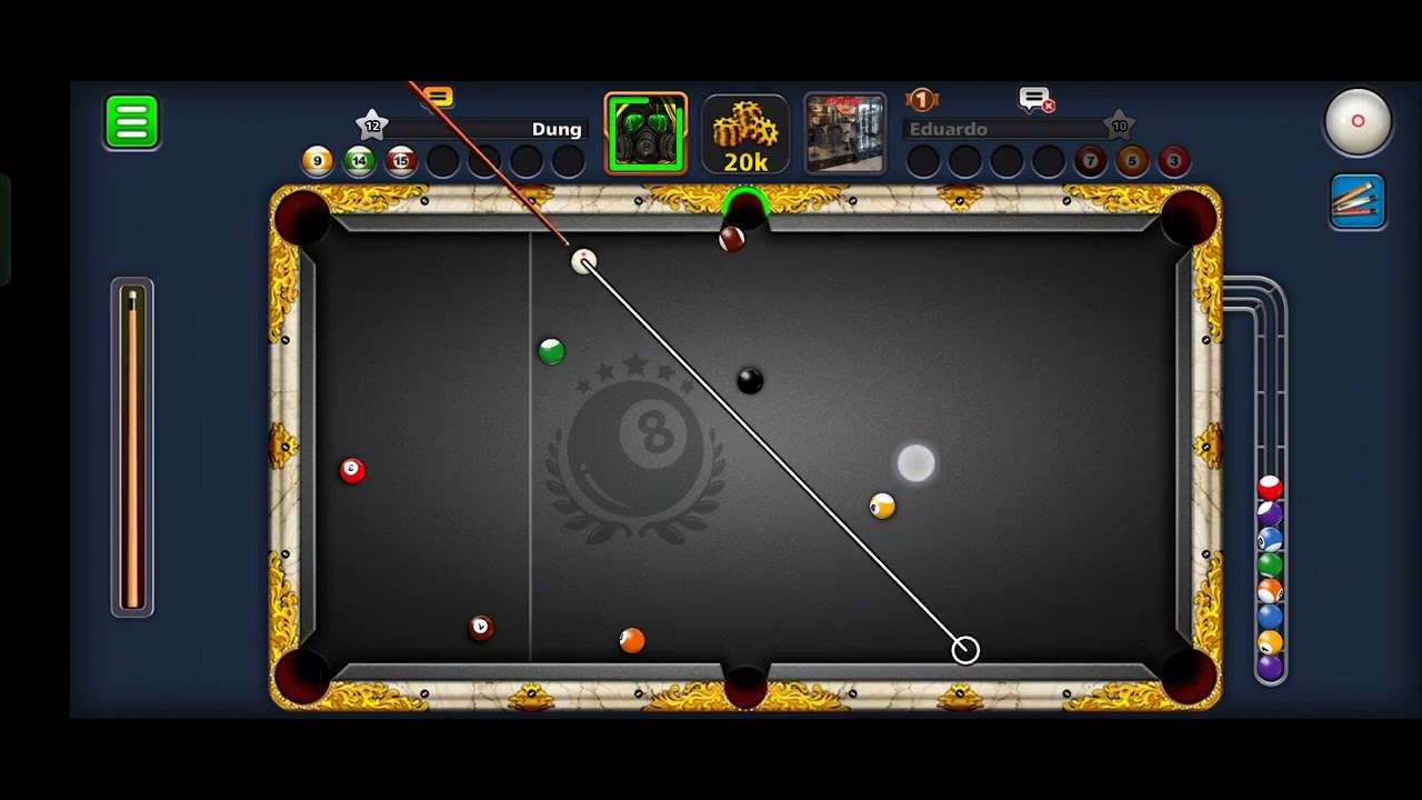 8 Ball Pool Play 20K Coin #games #playgame - YouTube