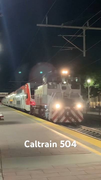 Caltrain 504 saves dread emu set - YouTube
