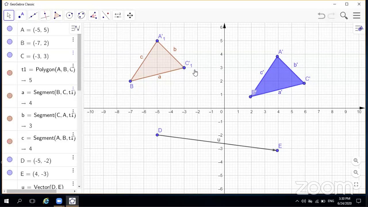 Geogebra basic 2077-03-10 Meeting Room - YouTube