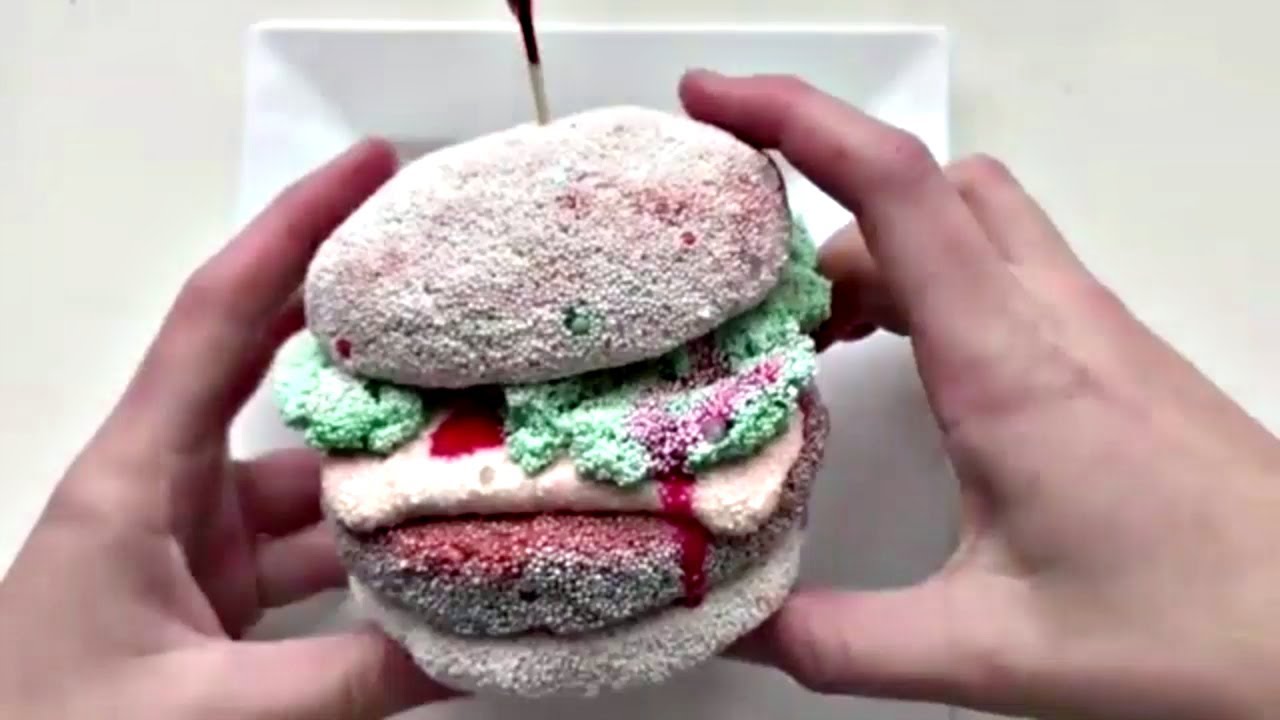 Burger Slime - Most Satisfying Slime ASMR Video - YouTube