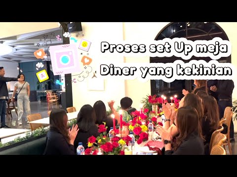 Proses Menata Bunga Di Meja Restoran | Agar menjadi Romantis dan ...