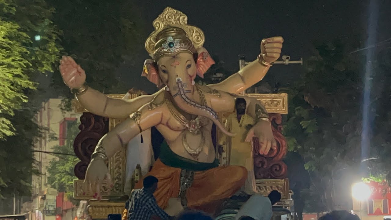 Nampally ka Raja 2022 || Nampally ka Raja Ganesh Aagman 2022 ...