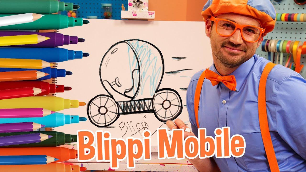 How To Draw the Blippi Mobile・Blippi! Fun To Draw | Kids Art - YouTube