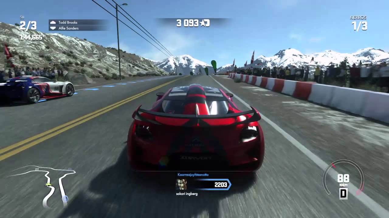 DRIVECLUB 3 lap race with DS Survolt - YouTube