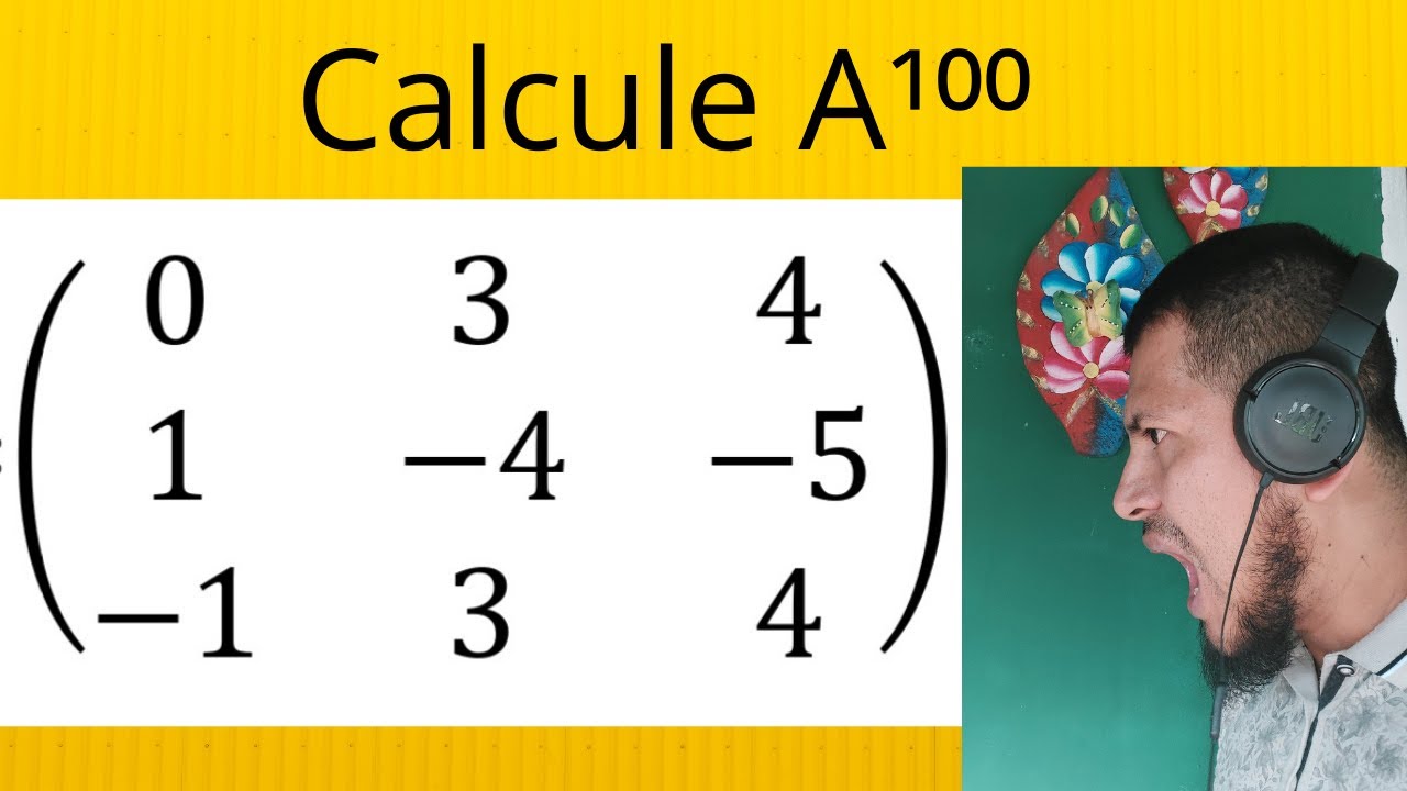 Como calcular la potencia de matrices muy grandes. - YouTube