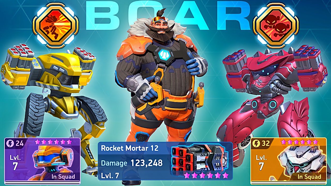 Zephyr & Redox with Rocket Mortar 12 - Mech Arena - New Pilot Boar ...