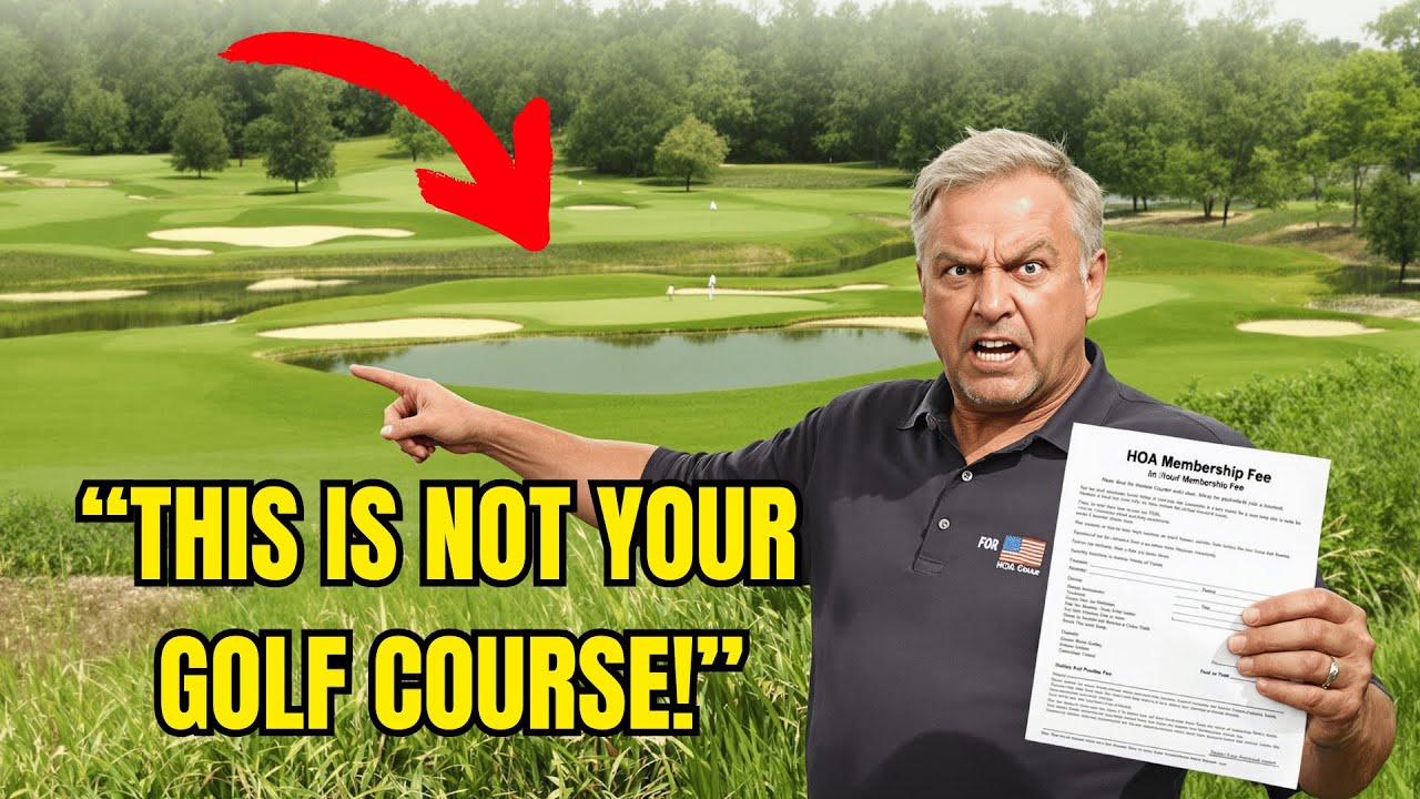 HOA BUILT AN ILLEGAL GOLF COURSE ON MY LAND! CHARGES ME A MEMBERSHIP ...