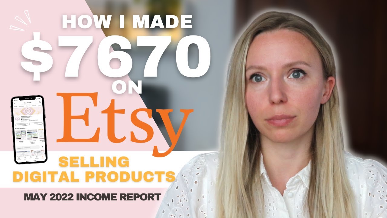 May Etsy Income Report | How I made $7730 on Etsy in May 2022 with ...
