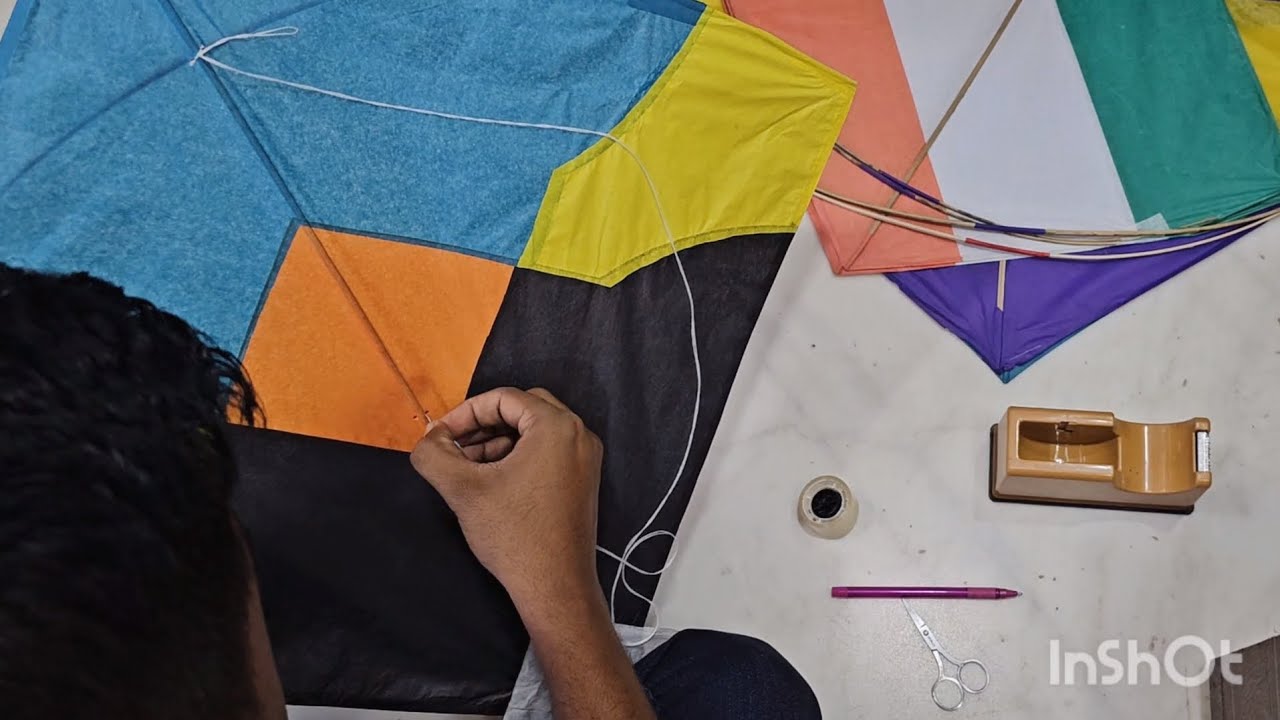 How to tie a kite thread? #momsprecious - YouTube
