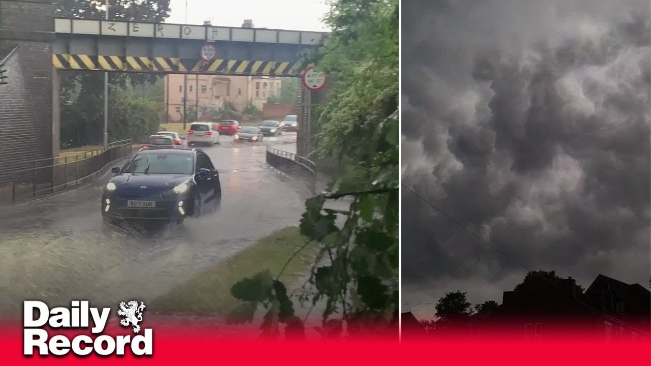 Amber thunderstorm warning for Scotland with rain, lightning and hail ...