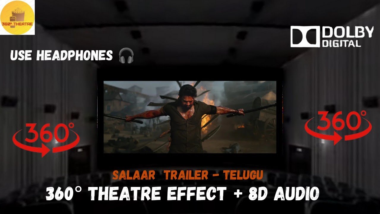 SALAAR TELUGU TRAILER REACTION|360° CINEMA| 8D AUDIO|PRABHAS|#salaar #kgf #yash #8daudio # ...