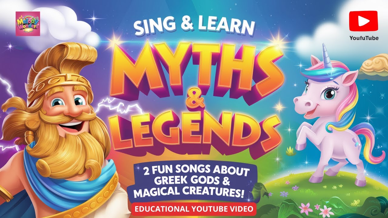 🎶 Sing & Learn: Myths & Legends! 🦄⚡ 2 Fun Songs About Greek Gods ...