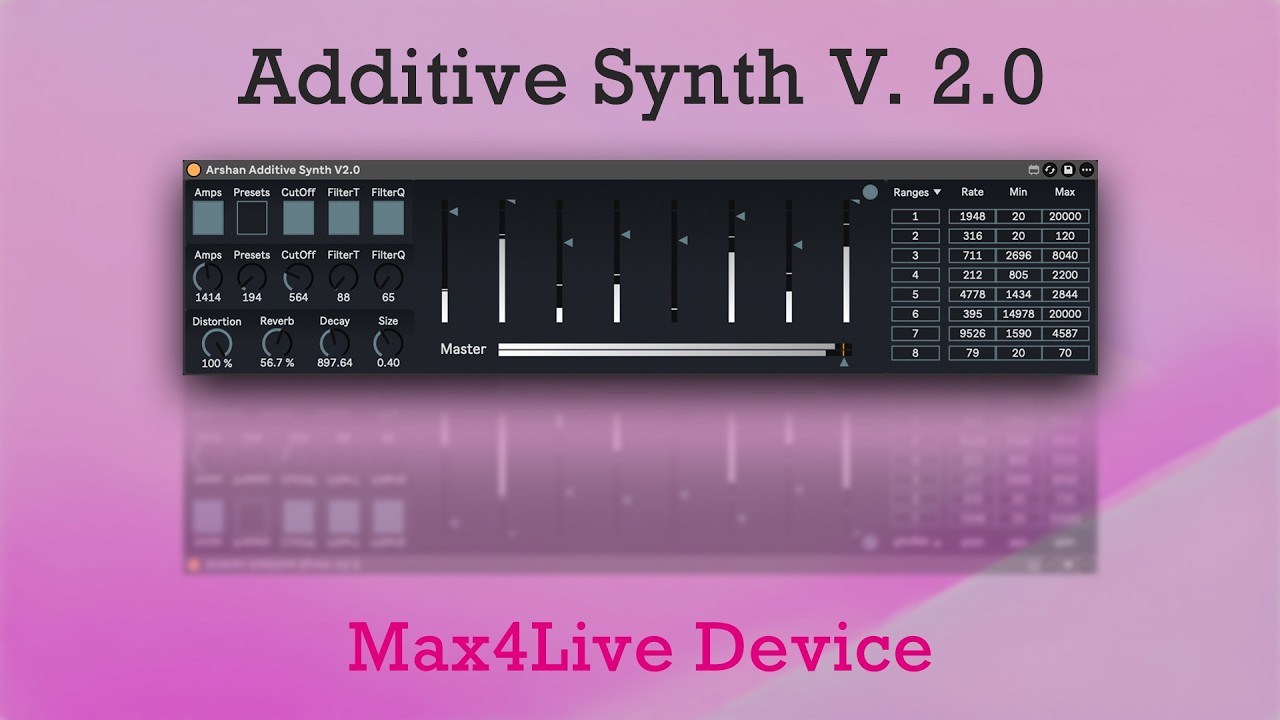 Additive Synth V. 2.0 MaxForLive Device - YouTube