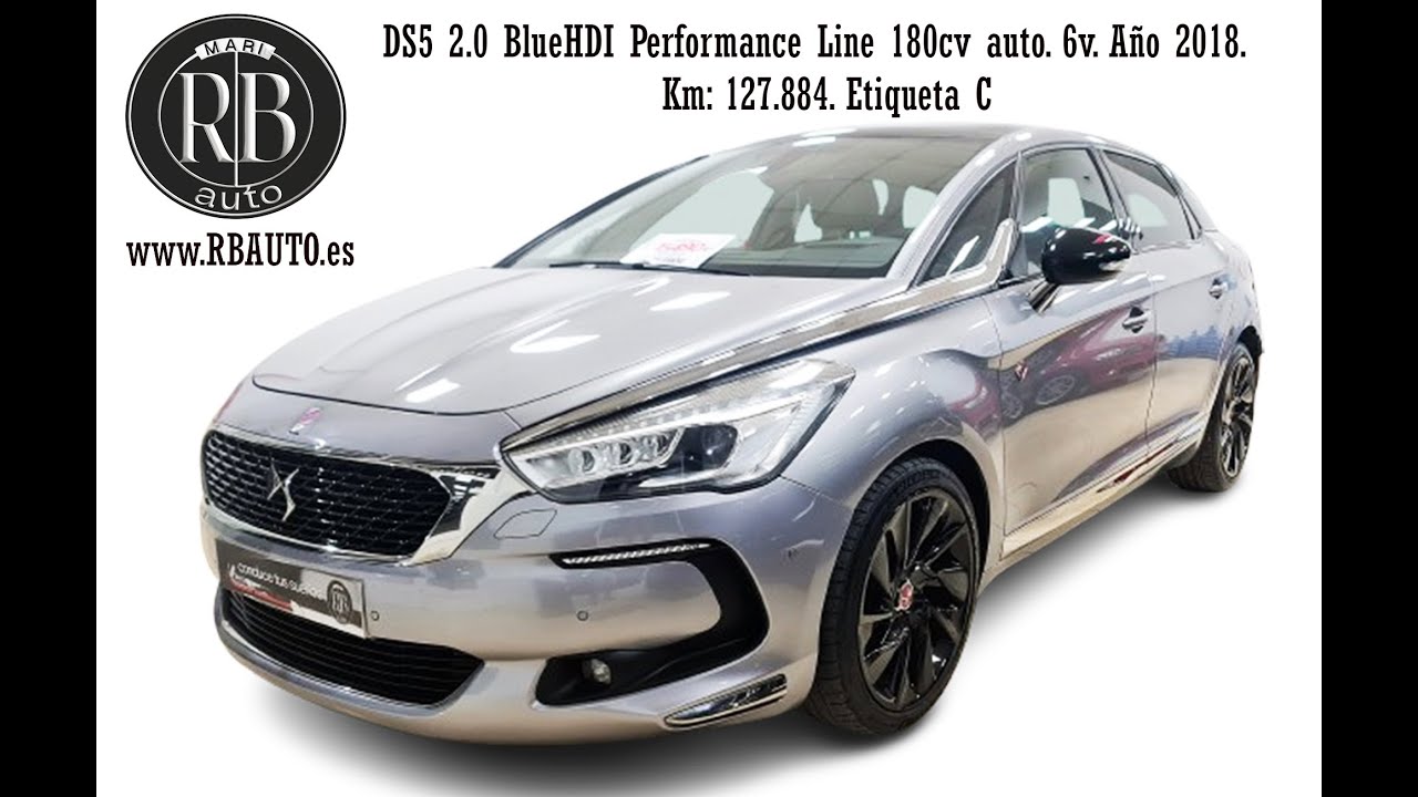 DS5 2.0 BlueHDI Performance Line 180cv auto. 6v. Año 2018. Km: 127.884 ...