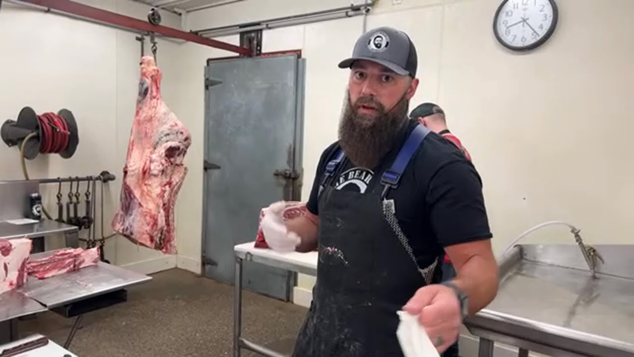 Cutting Beef 🚨LIVE 🚨 on a Monday | The Bearded Butchers - YouTube