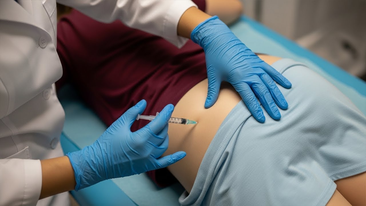 IM Intramuscular injection Push in the Buttocks Ceftriaxone 500mg ...