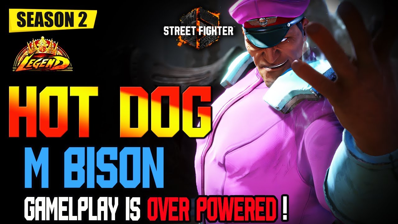 SF6🔥 HotDog29 (M Bison) Max Damaged Combos Master ! Best Ranked Match 🔥 ...