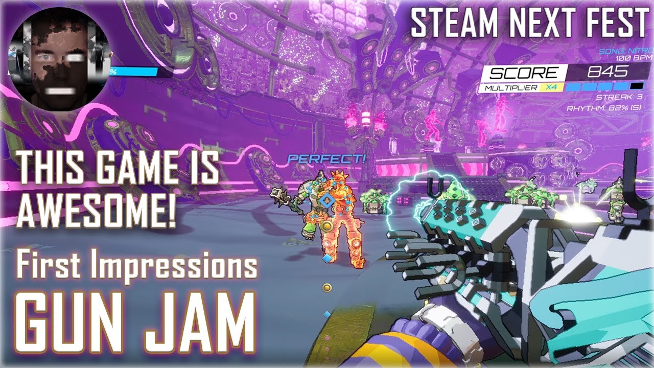 Gun Jam Rhythm FPS Game First Impressions - Steam Next Fest Demo - YouTube