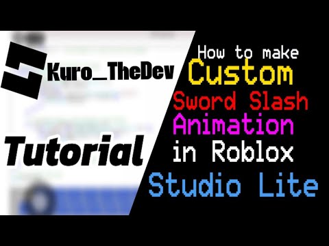 How to make custom Sword Slash Animation in Roblox Studio Lite - YouTube