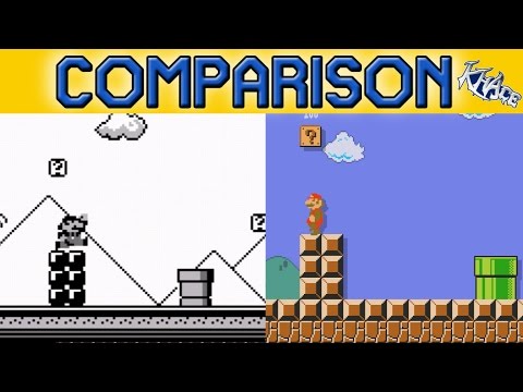 Super Mario Land Remade in Super Mario Maker Comparison - YouTube