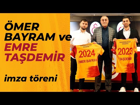 Ömer Bayram ve Emre Taşdemir'in sözleşme yenilemesi imza töreni