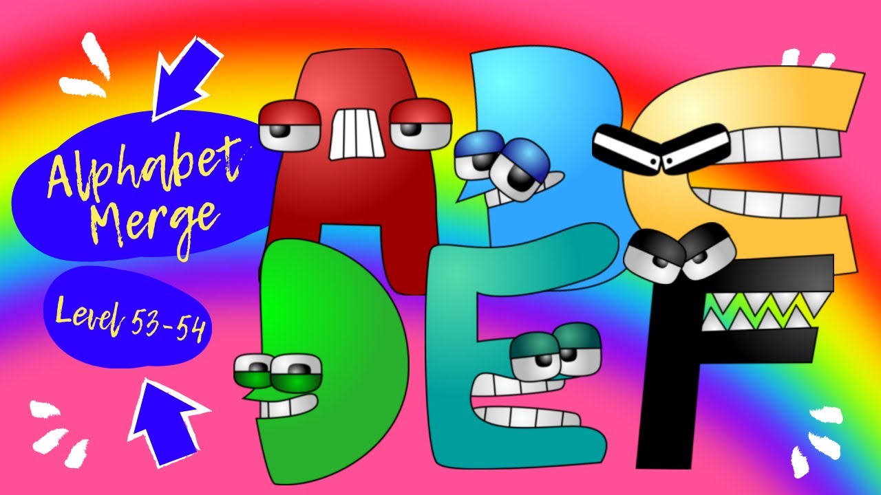 Alphabet Merge Lore Run. Difficult combinations of letters in Alphabet ...
