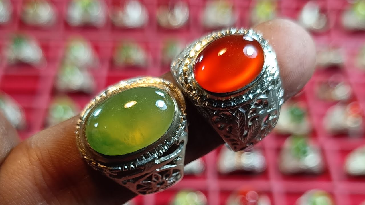 CINCIN GIOK || BATU AKIK || BATU IDOCRASE ACEH || STONE RING || GEMS ...