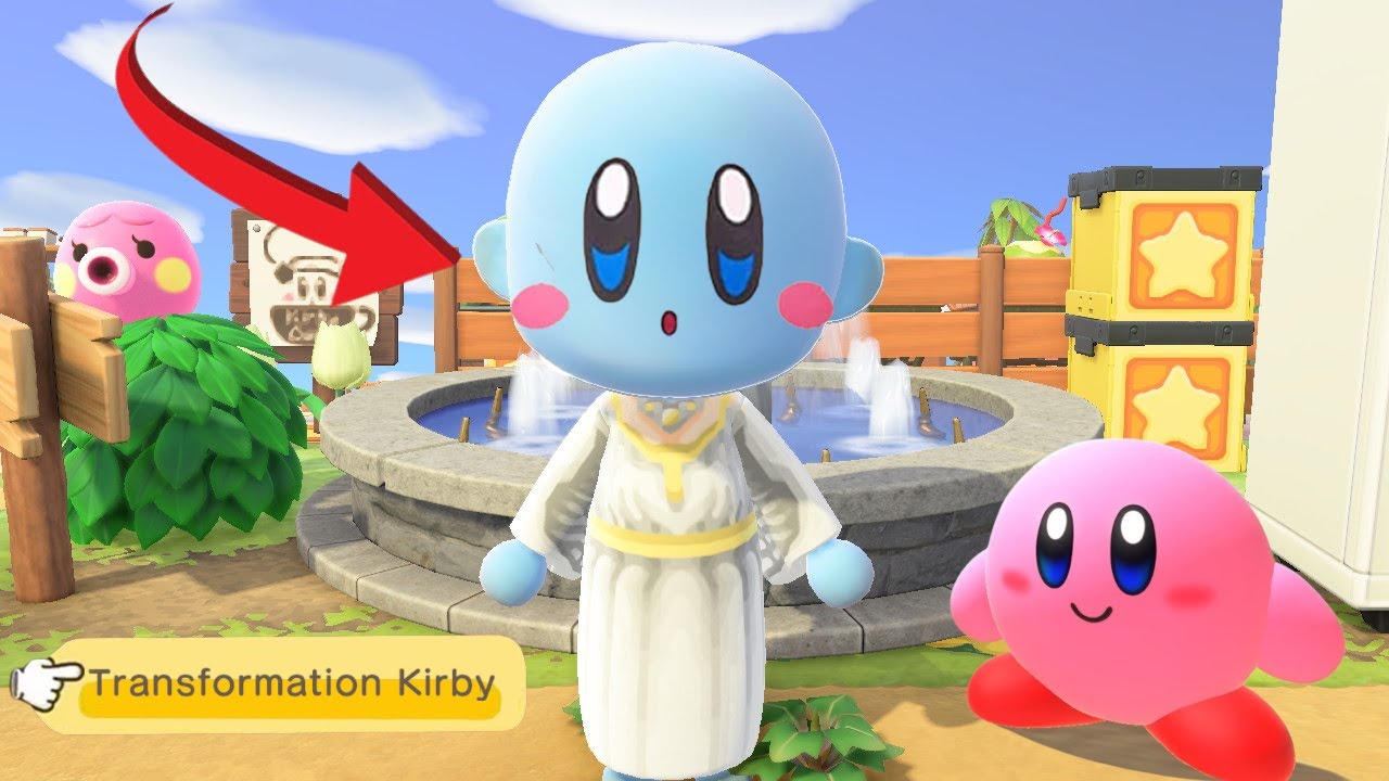 How to Make Your Face Look Like Kirby in ACNH (ACNH NEW SECRET TRICK ...