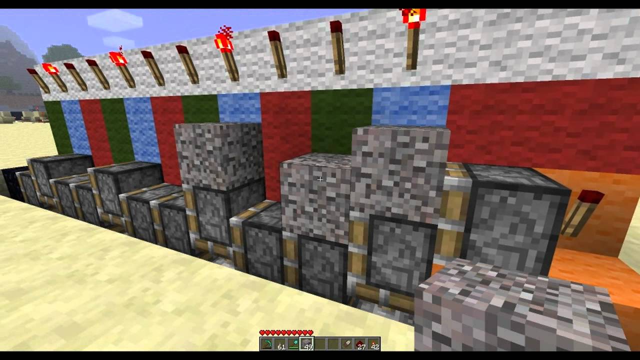 Minecraft (1.7.2) - Piston Conveyor Belt Mark II - YouTube
