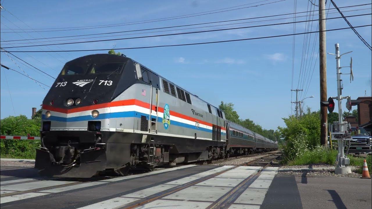 Amtrak 290 and VTR BDRD in Burlington VT - YouTube