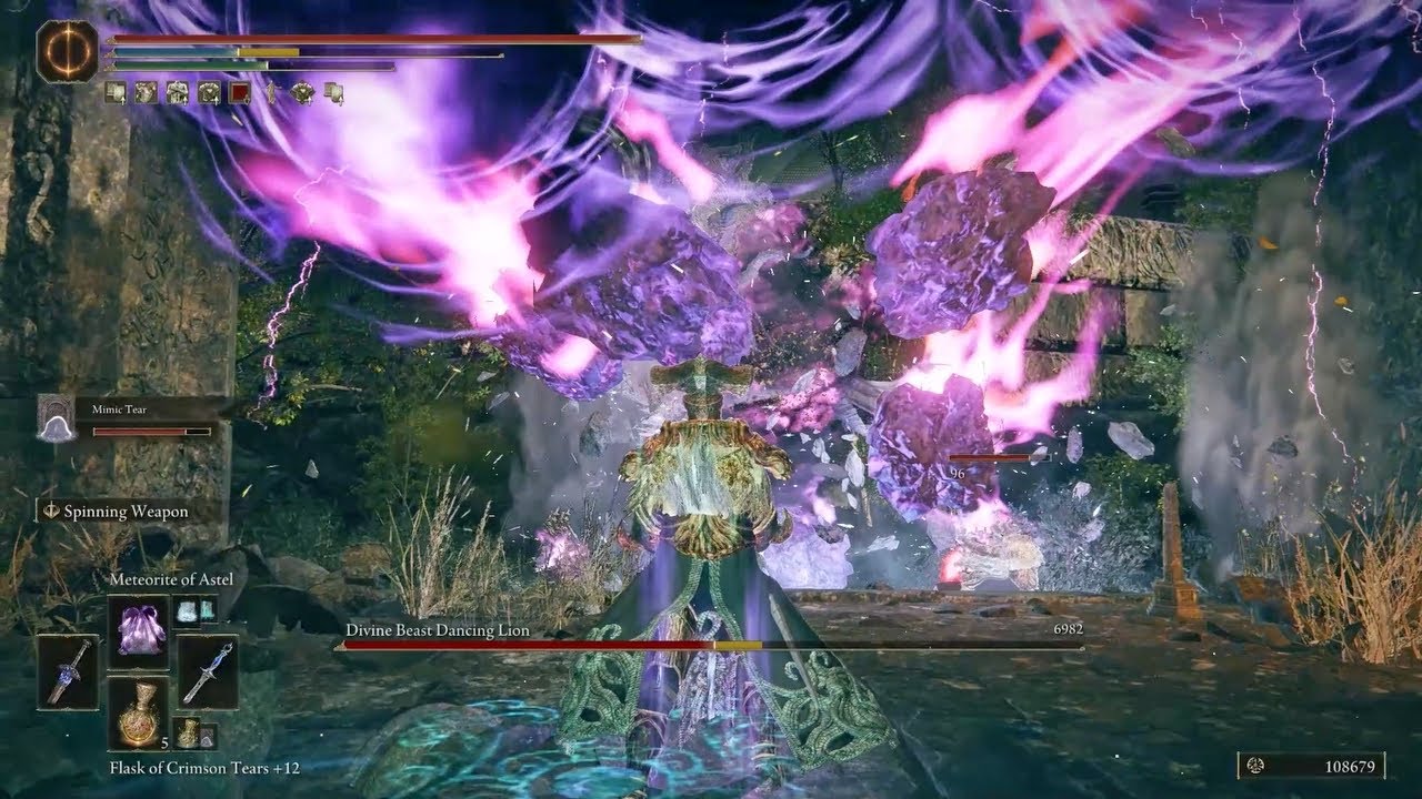 Meteorite of Astel vs Divine Beast Dancing Lion - Elden Ring - YouTube