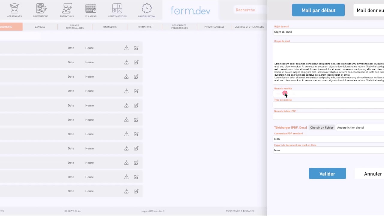 logiciel centre de formation formdev - YouTube