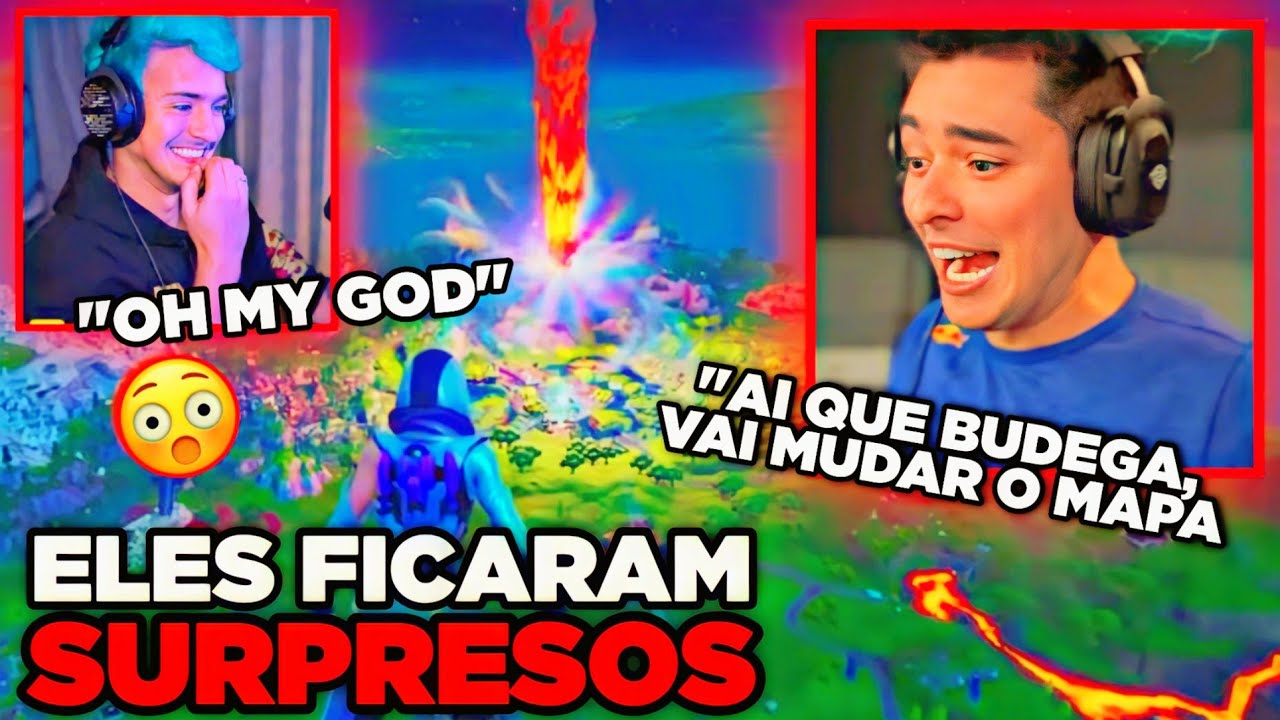 STREAMERS REAGINDO AO FIM DO FORTNITE OG! - SHOW EMINEM! - YouTube