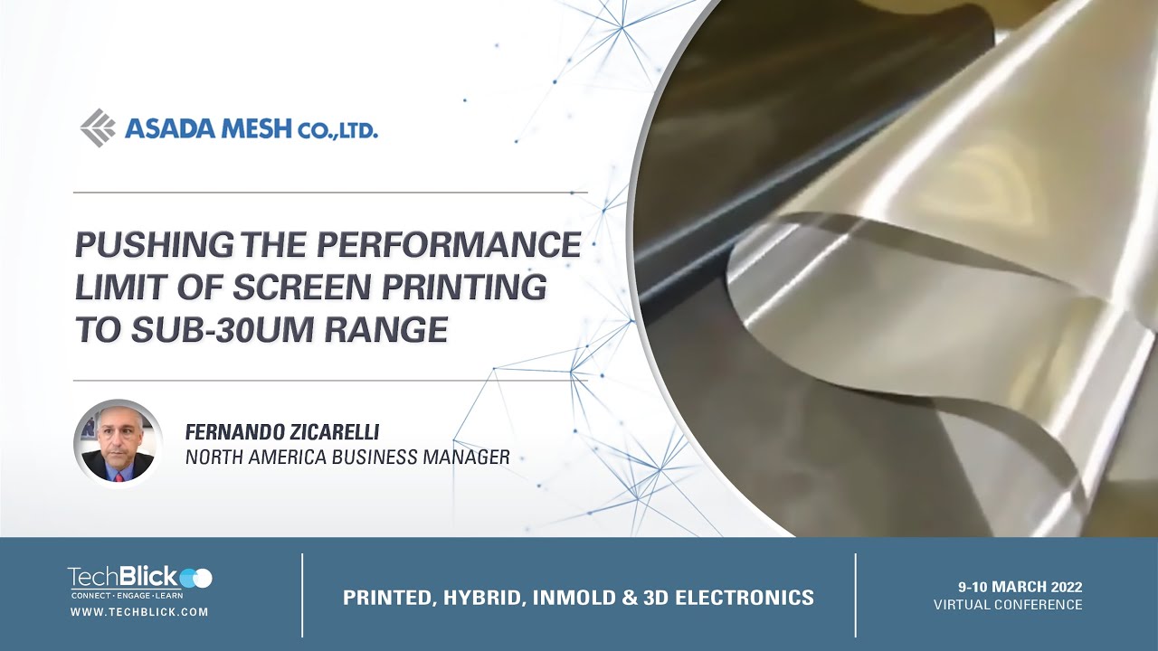 Asada Mesh | Pushing the performance limit of screen printing to sub ...