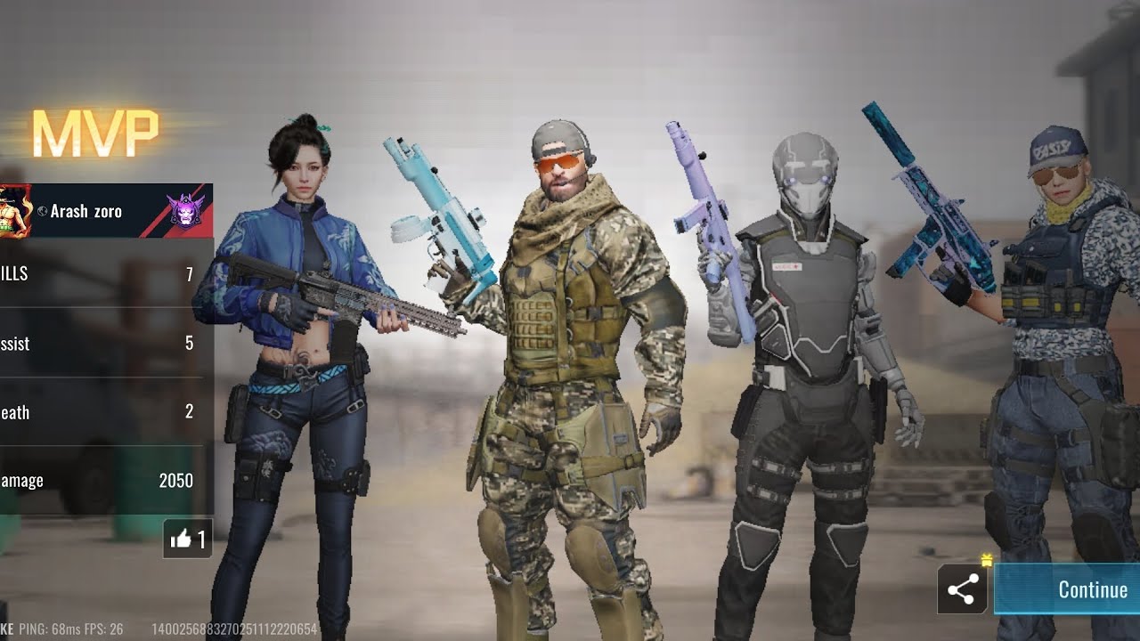 Blood Strike: Victory Arash Zoro in multiplayer with P90, M4 rifle ...